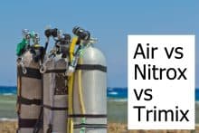 Air vs Nitrox vs Trimix